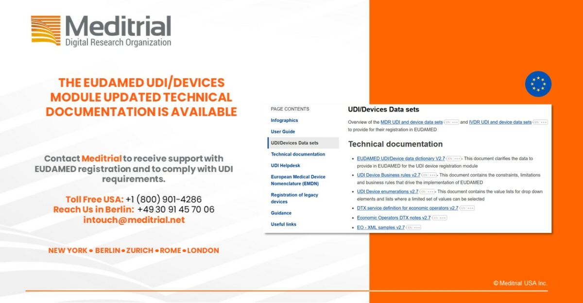 The EUDAMED UDI/devices Technical Documents | Meditrial