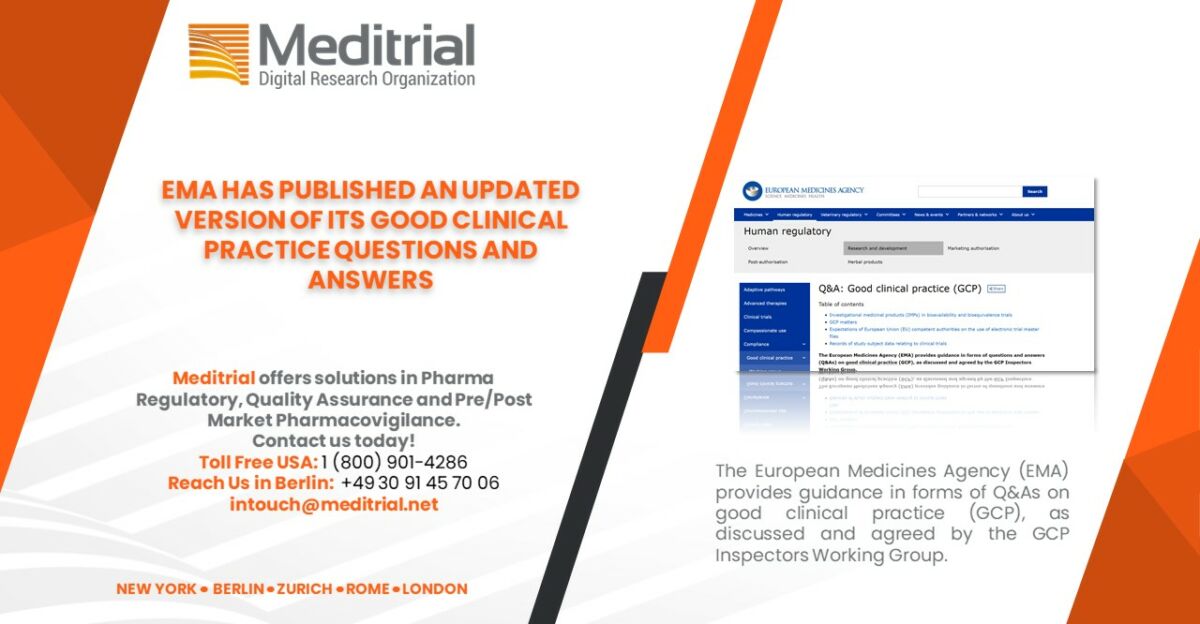 EMA publishes Updated Version of Good Clinical Practice (GCP) Q&A ...