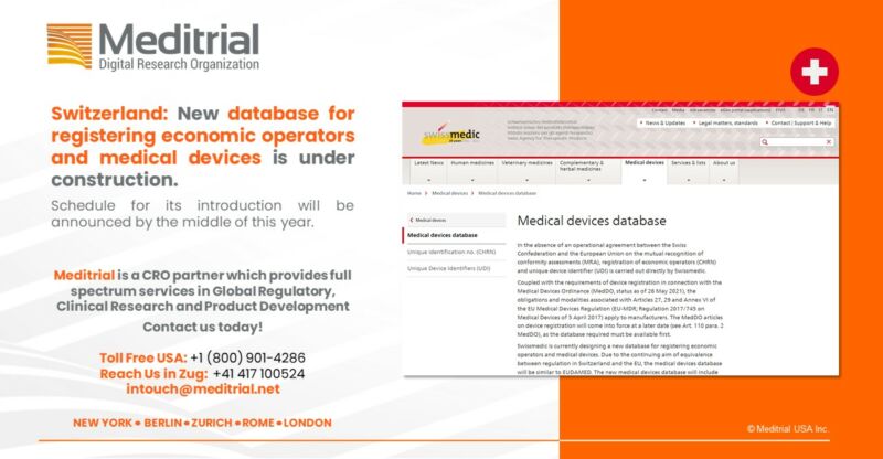 Swiss Medical Device Database is Under Construction | Meditrial